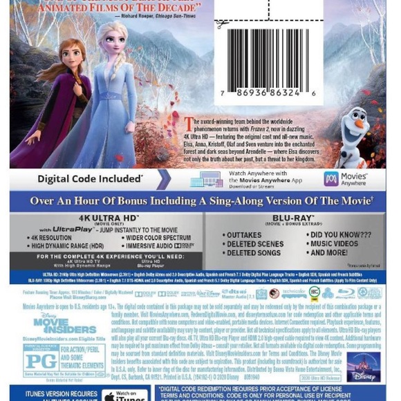 Other | Disney Frozen Ii Target Exclusive 4kuhd New | Poshmark